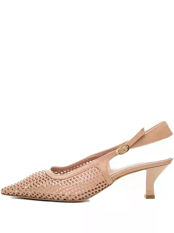 POCHE PARIS Leather Heeled Sandals