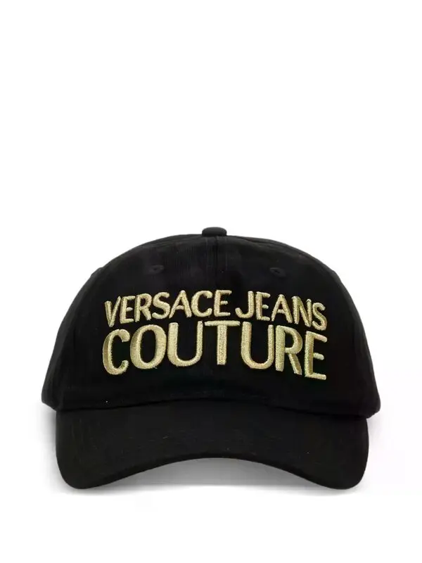 Versace Logo-embroidered Baseball Cap - Black