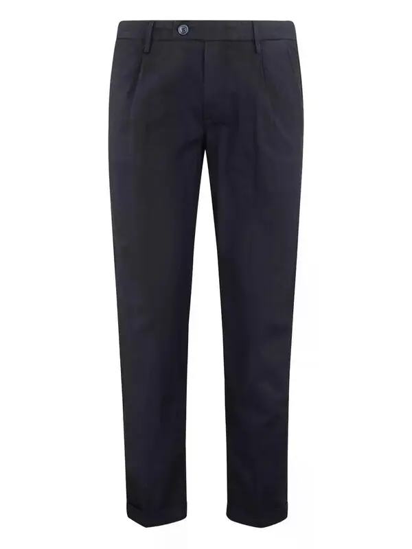 RE-HASH Cotton Straight-leg Trousers - Blue