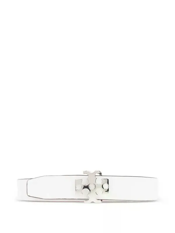 Tory Burch Leather Belt - White
