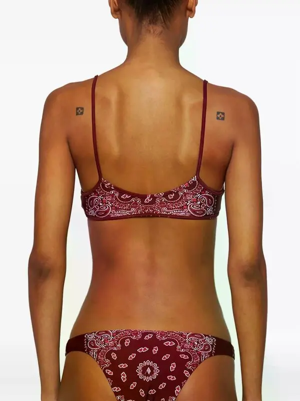Attico Paisley-print Bikini Set - Red