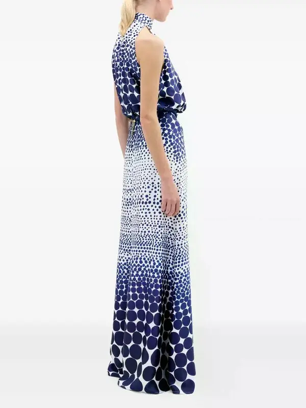 Silvia Tcherassi Polka Dot-print Halterneck Dress