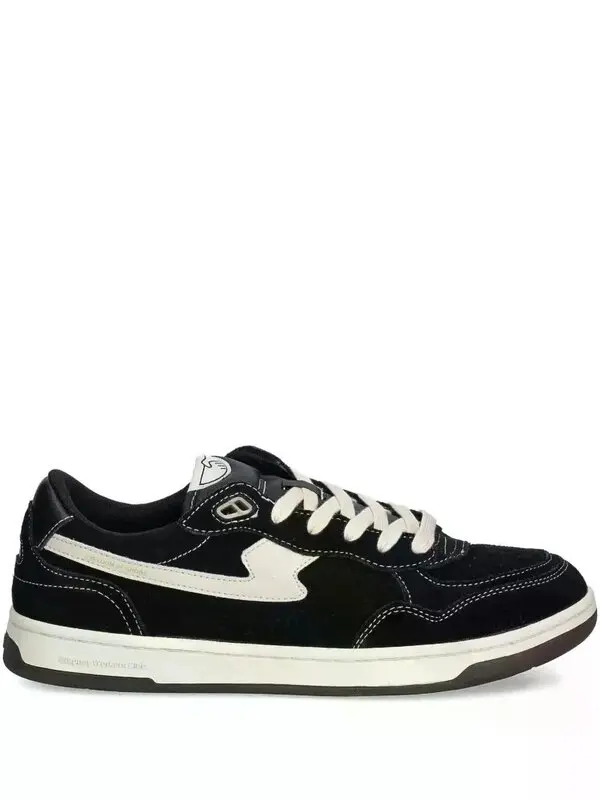 S.W.C STEPNEY WORKERS CLUB Suede Lace-up Sneakers - Black