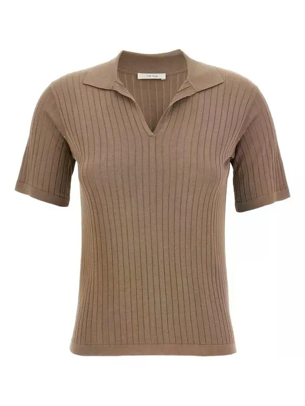 THE ROW Ribbed Short-sleeve T-shirt - Neutrals