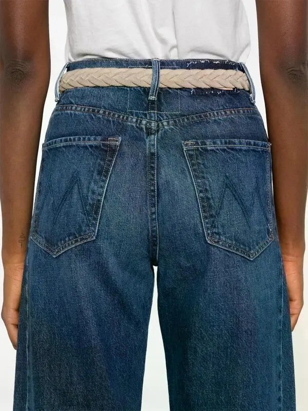 MOTHER High-waist Straight-leg Jeans