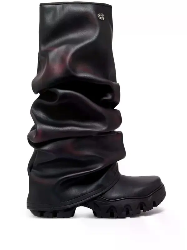 ROMBAUT Ruched Knee-high Boots