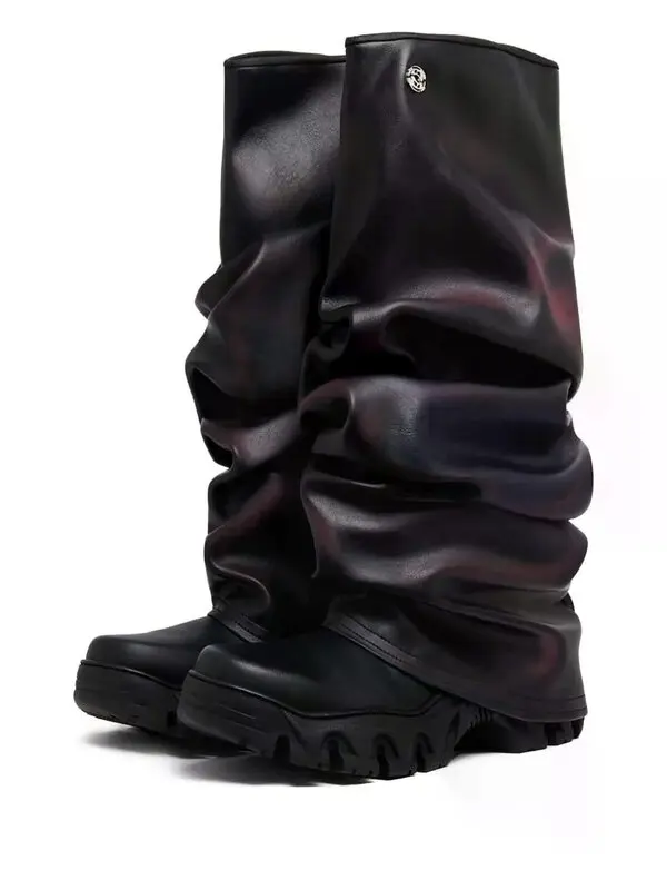 ROMBAUT Ruched Knee-high Boots