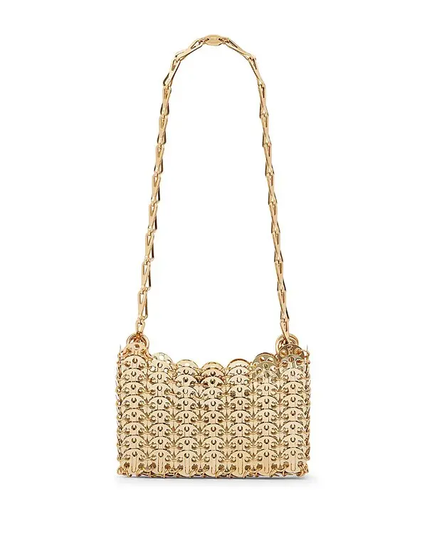 Rabanne 1969 Nano Pochette Bag - Light Gold