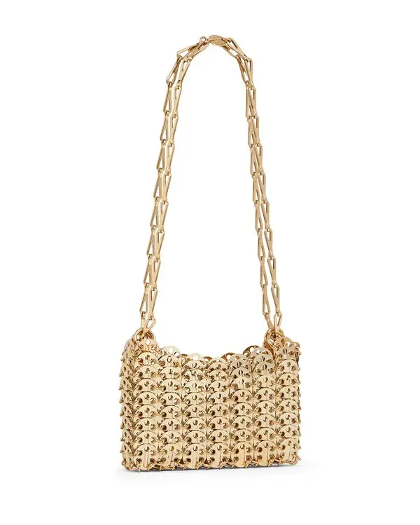 Rabanne 1969 Nano Pochette Bag - Light Gold