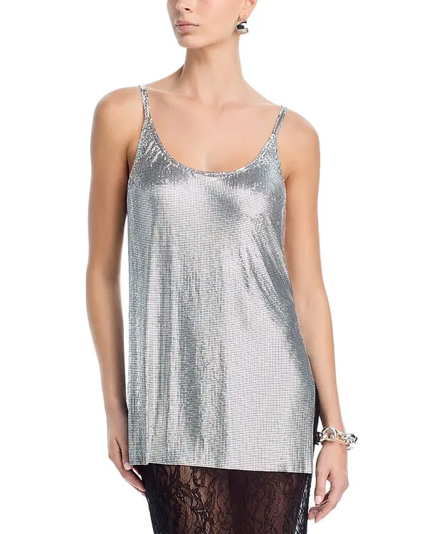 Rabanne Haut Tank Top - Silver
