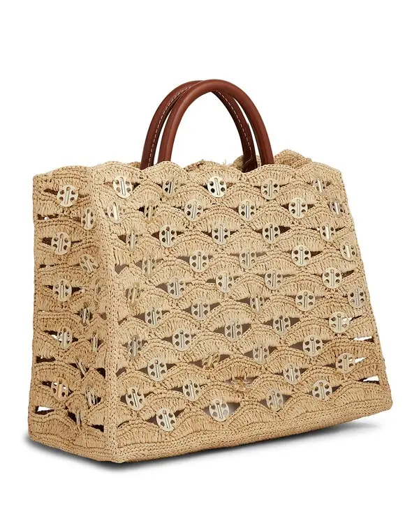 Rabanne Raffia Tote Bag - Natural