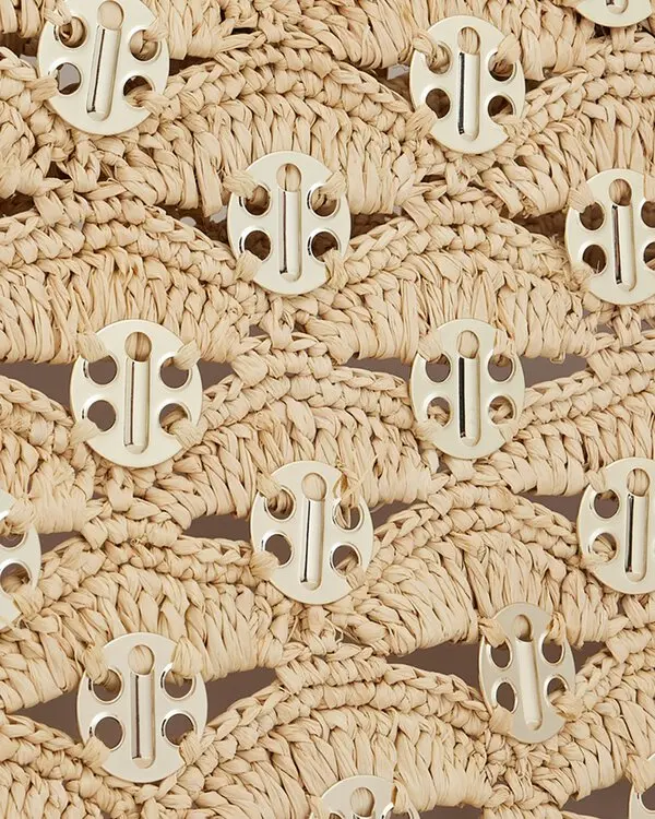 Rabanne Raffia Tote Bag - Natural