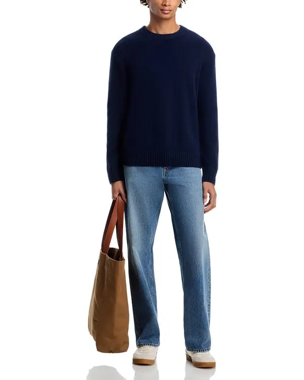 FRAME Cashmere Crewneck Sweater - Navy
