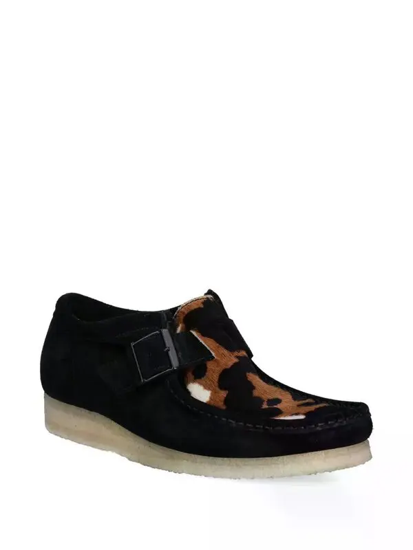 Clarks Leopard-print Loafers - Black