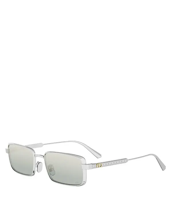 Dior Cannage S2u Rectangle Sunglasses - Palladium/azure Gradient Silver