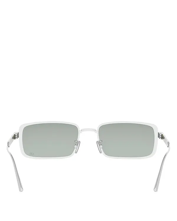 Dior Cannage S2u Rectangle Sunglasses - Palladium/azure Gradient Silver