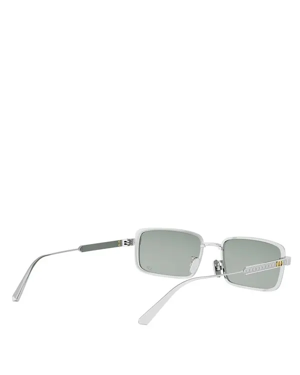Dior Cannage S2u Rectangle Sunglasses - Palladium/azure Gradient Silver