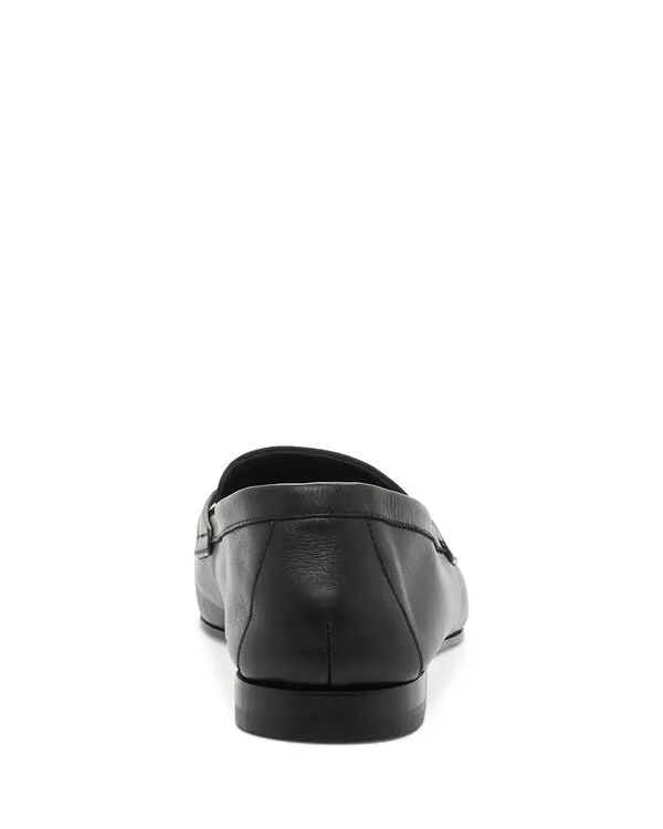 Versace Medusa Chain Leather Loafers - Black