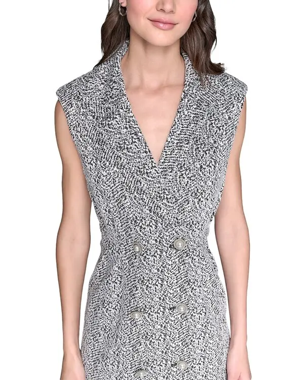 Karl Lagerfeld Paris Abstract Jacquard Jacket Dress