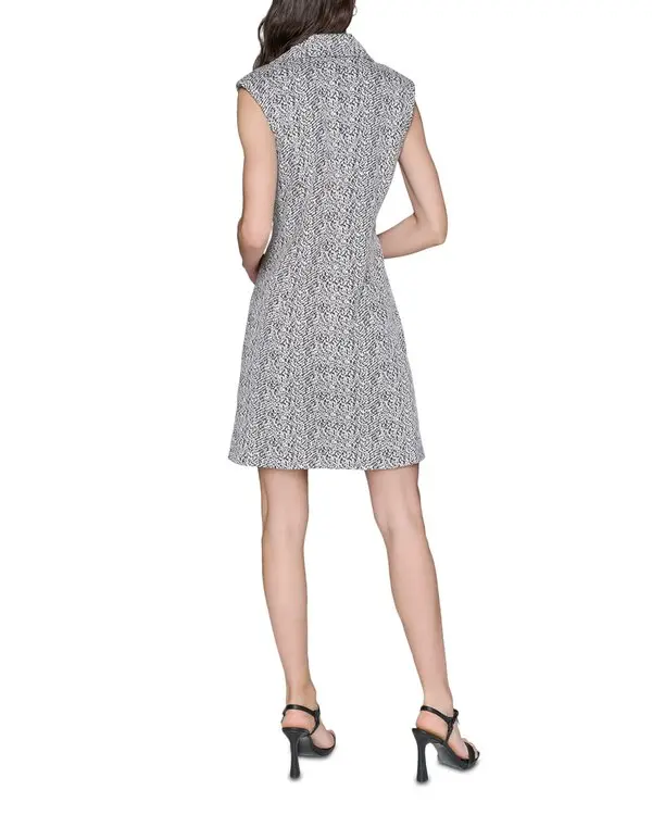 Karl Lagerfeld Paris Abstract Jacquard Jacket Dress