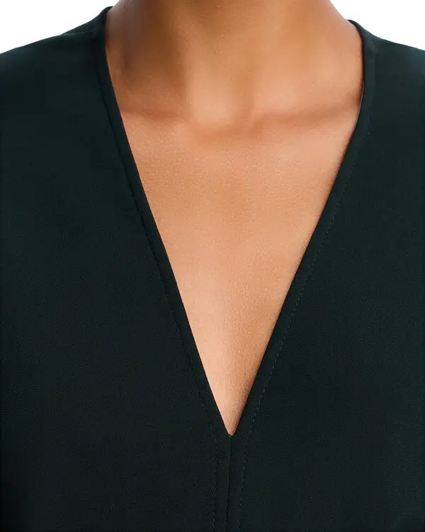 Victoria Beckham Blouson Midi Dress - Dark Pine
