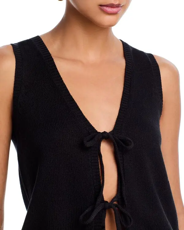 Bella Dahl Sleeveless Tie Front Top