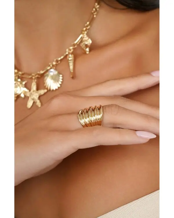 Ettika Stacked Band Ring - Gold