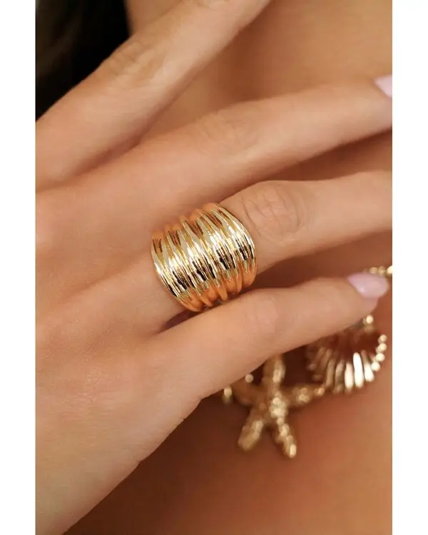 Ettika Stacked Band Ring - Gold