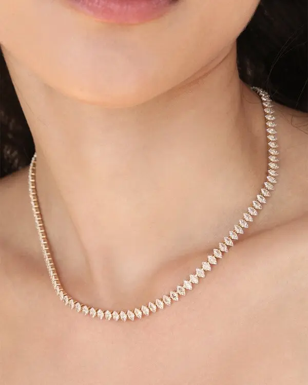 Ettika Marquise Crystal Collar Necklace