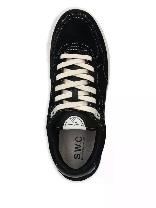 S.W.C STEPNEY WORKERS CLUB Club Pro Cup 01 Suede Sneakers - Black