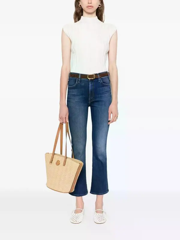 MOTHER Cotton-blend Bootcut Jeans
