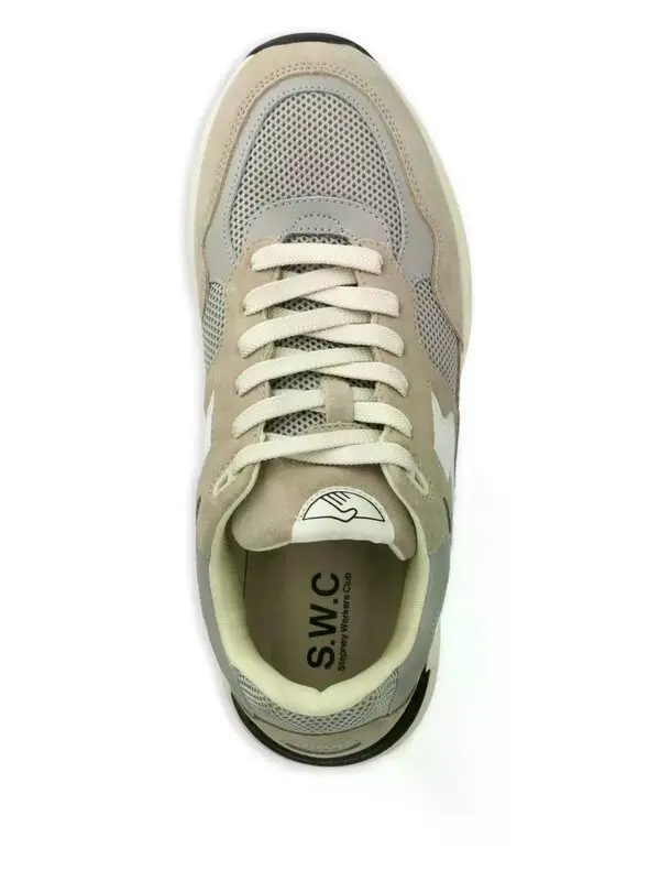 S.W.C STEPNEY WORKERS CLUB Amiel S-strike Raw Suede Sneakers - Lt.grey