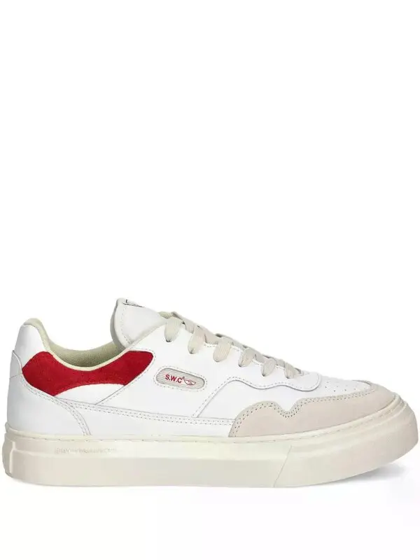 S.W.C STEPNEY WORKERS CLUB Color-block Low-top Sneakers