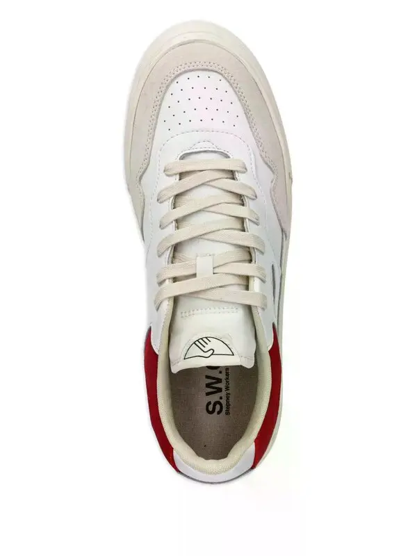 S.W.C STEPNEY WORKERS CLUB Color-block Low-top Sneakers