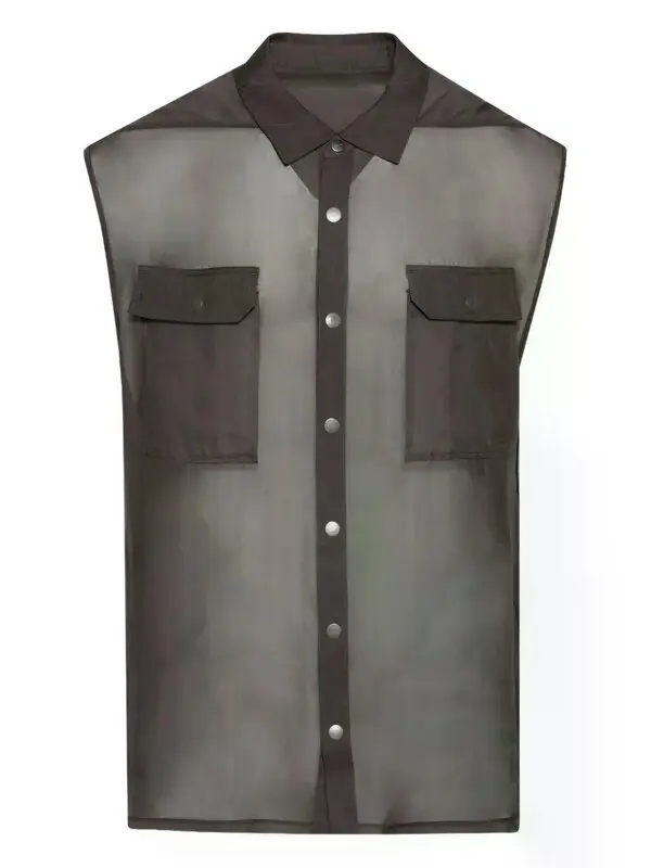 Rick Owens Sheer Sleeveless Shirt