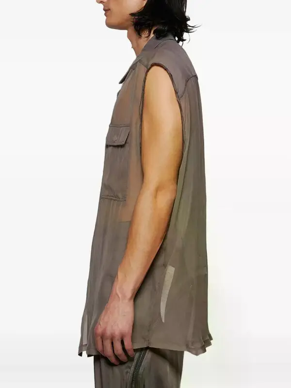 Rick Owens Sheer Sleeveless Shirt