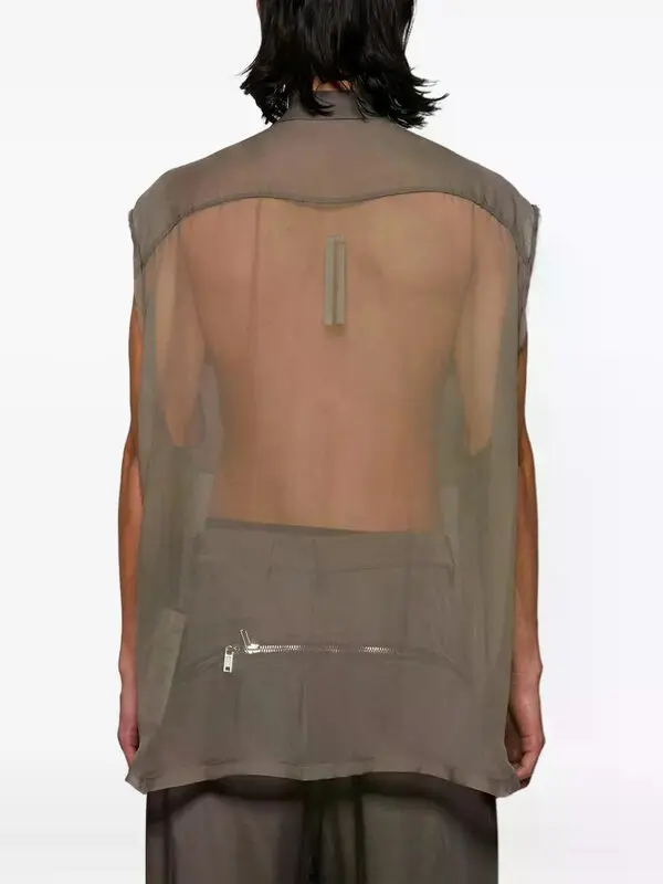 Rick Owens Sheer Sleeveless Shirt