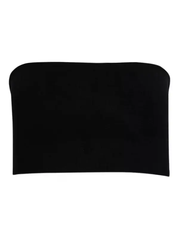 Vetements Strapless Knitted Top - Black