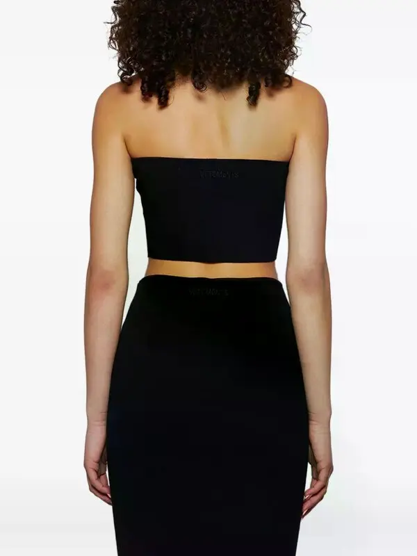 Vetements Strapless Knitted Top