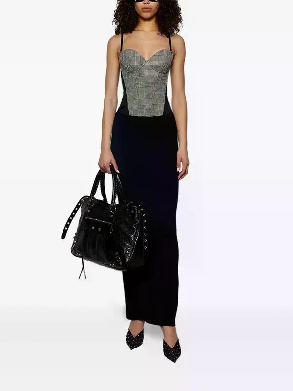 Vetements Checked Corset Top