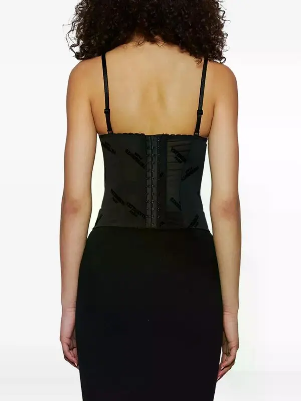 Vetements Checked Corset Top
