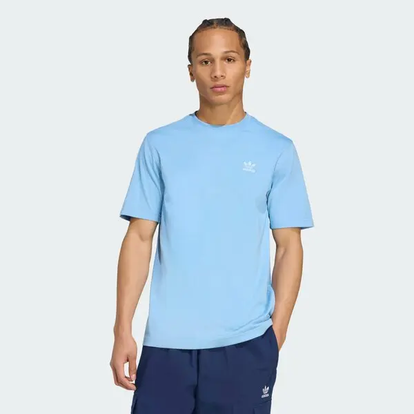 Adidas Trefoil Essentials Tee Blue - Ash Blue