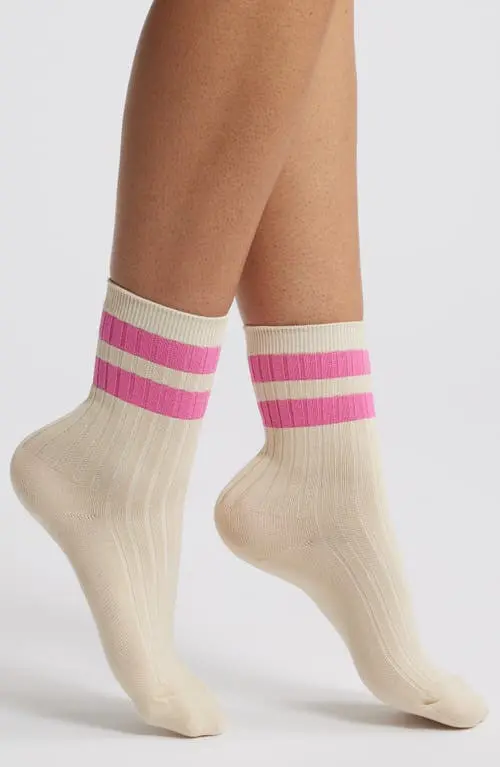 LE BON SHOPPE Her Varsity Crew Socks - Taffy