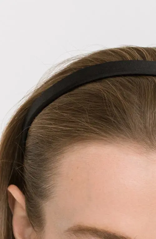 JENNIFER BEHR Lucy Satin Headband - Black