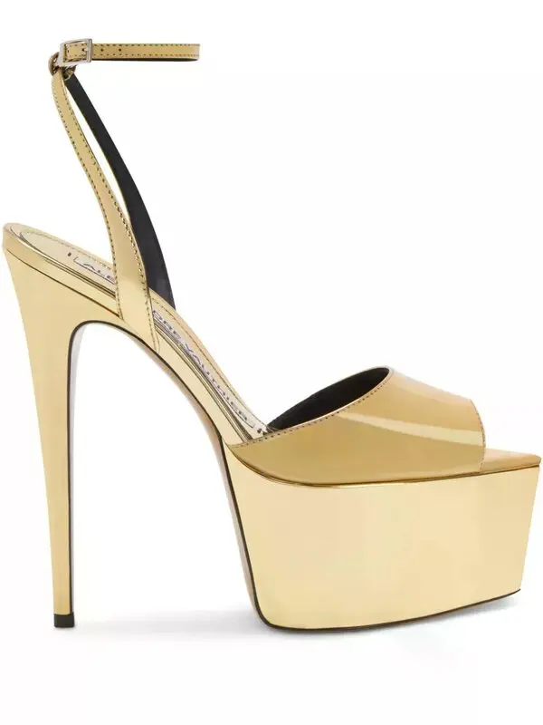 Alexandre Vauthier Open-toe Platform Sandals - Gold