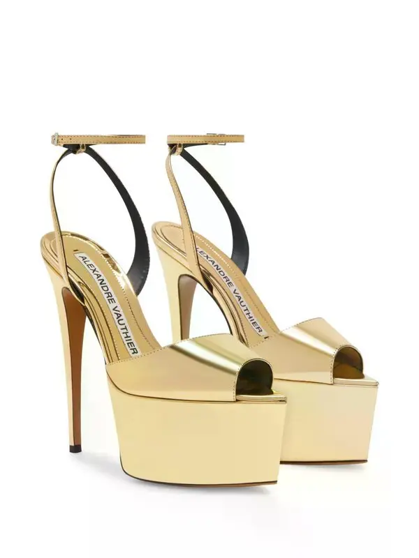 Alexandre Vauthier Open-toe Platform Sandals - Gold