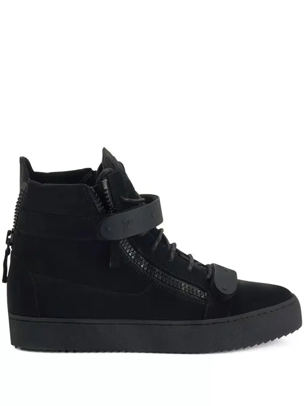 GIUSEPPE ZANOTTI Coby Cotton High-top Sneakers - Black