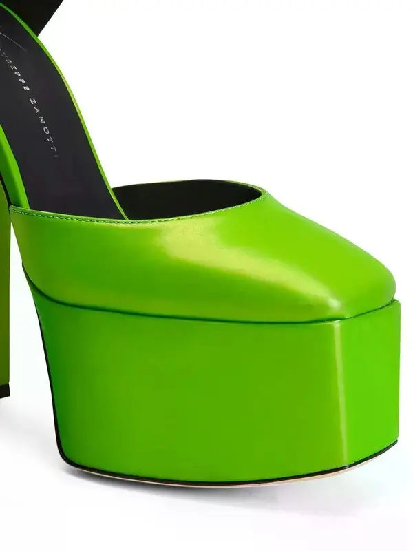 GIUSEPPE ZANOTTI Bebe Platform Pumps - Green