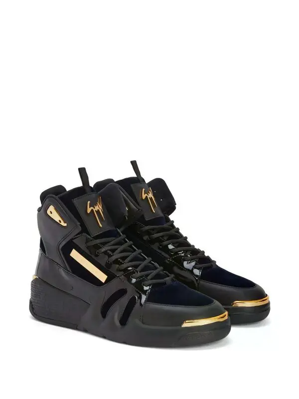 GIUSEPPE ZANOTTI Talon High-top Leather Sneakers