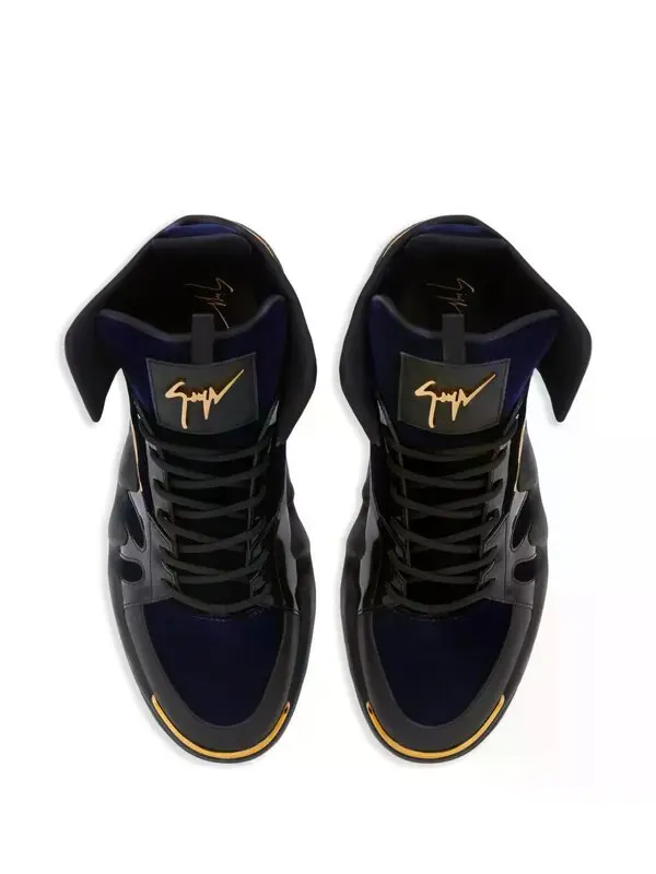 GIUSEPPE ZANOTTI Talon High-top Leather Sneakers